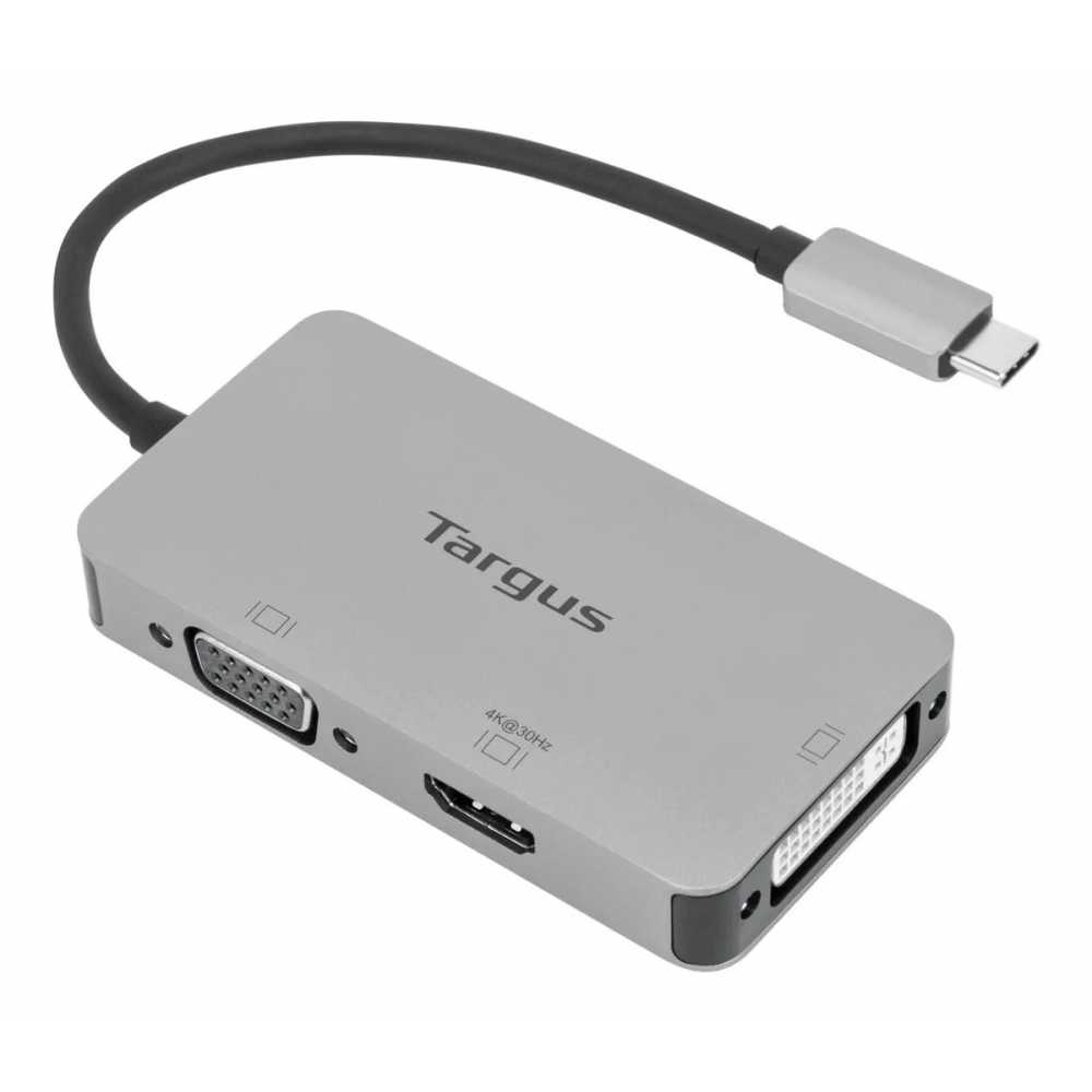 Hub Targus Adaptador Multipuerto Usb C 4k Hdmi / Dvi / Vga
